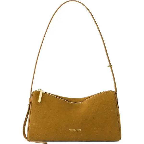 Veronica Beard Prism Suede Shoulder Bag - Acorn