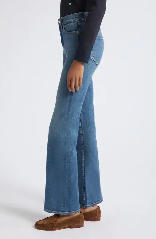 Veronica Beard Crosbie High Waist Slim Wide Leg Jeans