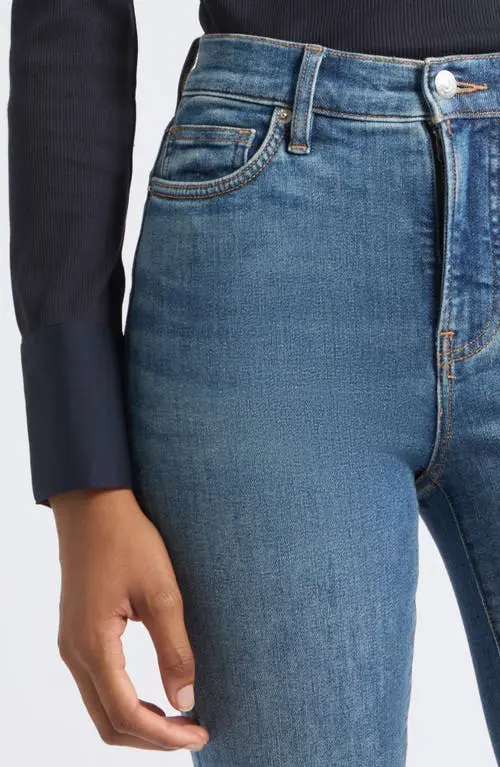 Veronica Beard Crosbie High Waist Slim Wide Leg Jeans