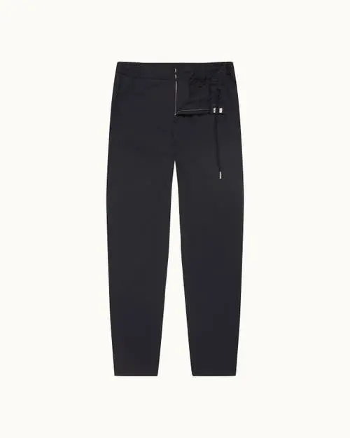 Orlebar Brown Cornell Seersucker Tailored-fit Trousers - Night Iris