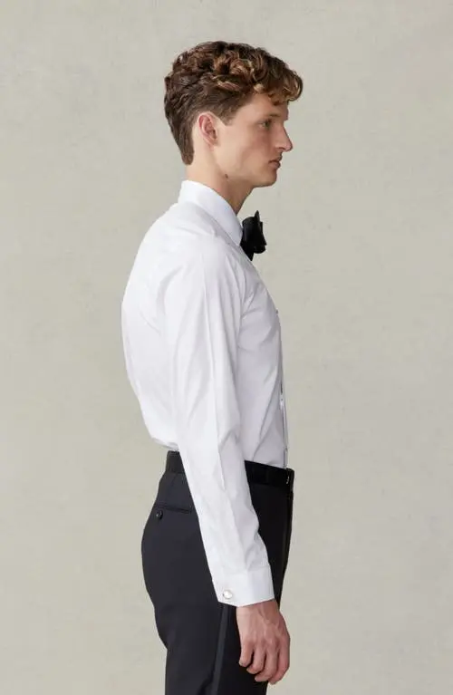 THE BLACK TUX Slim Stretch Cotton Dress Shirt