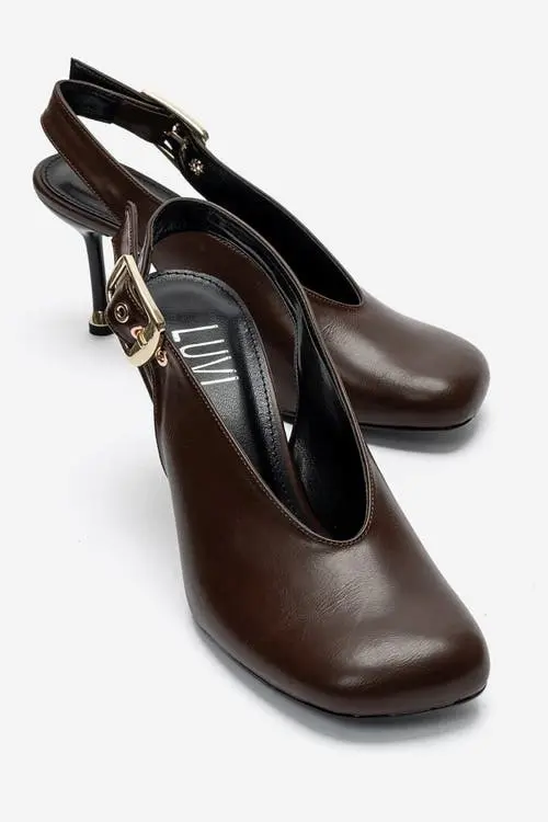 PROLOGUE SHOES Flaris Slingback Stiletto Pumps