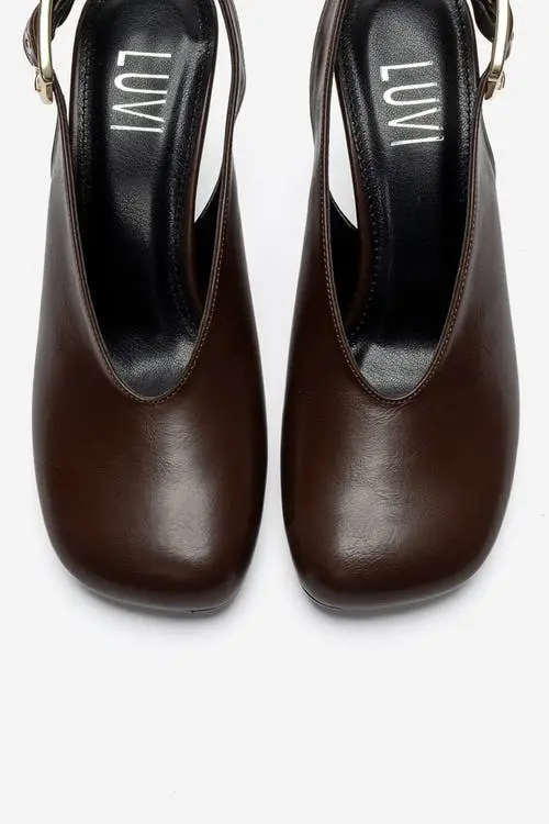 PROLOGUE SHOES Flaris Slingback Stiletto Pumps