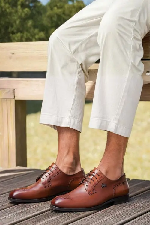 CAVALINHO Lusitano Leather Derby Brogue Shoes