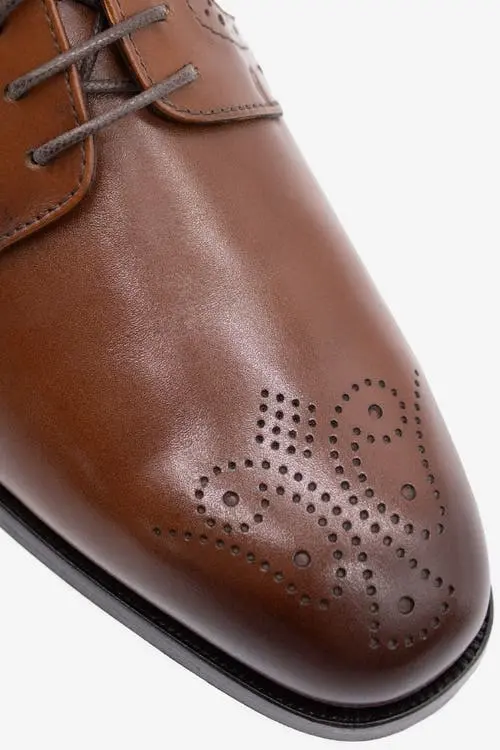 CAVALINHO Lusitano Leather Derby Brogue Shoes