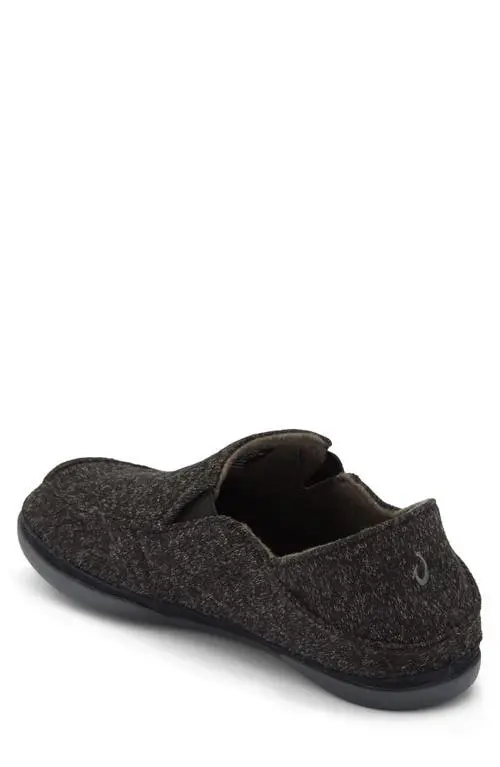 Olukai Moloa Hulu Ii Slip-on Slipper - Black/black