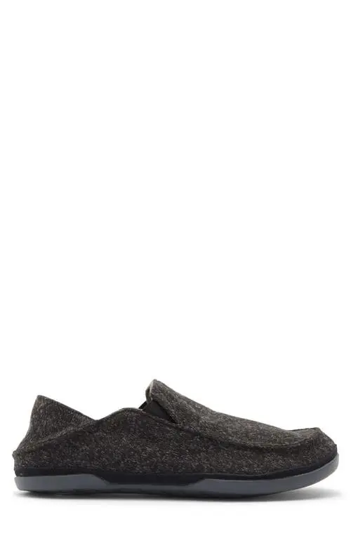 Olukai Moloa Hulu Ii Slip-on Slipper - Black/black