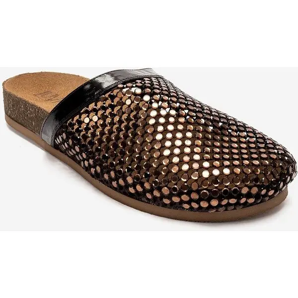 PROLOGUE SHOES Montera Embellished Mule - Brown