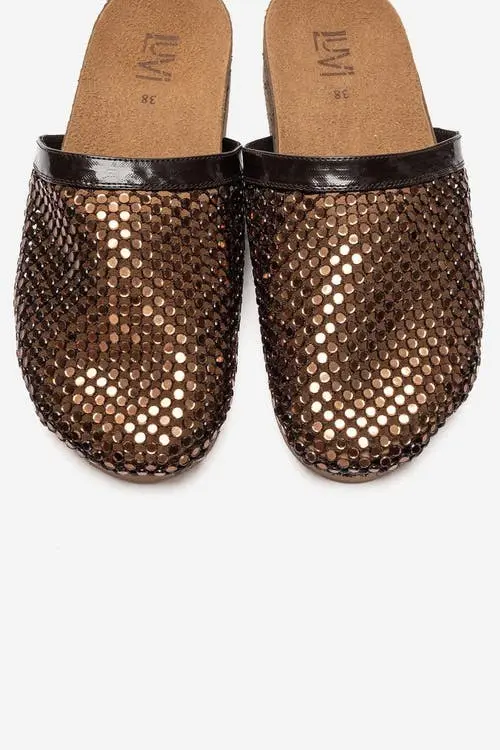PROLOGUE SHOES Montera Embellished Mule