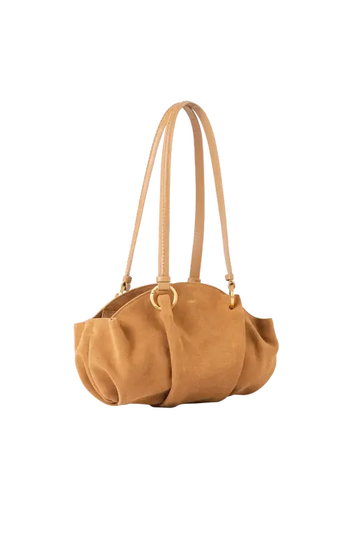 ESTHERA 0707 Suede Shoulder Bag