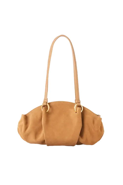 ESTHERA 0707 Suede Shoulder Bag