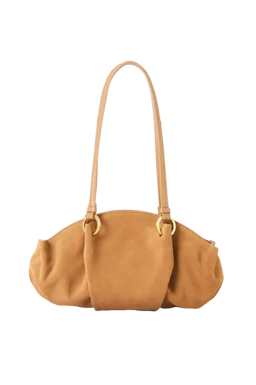 ESTHERA 0707 Suede Shoulder Bag