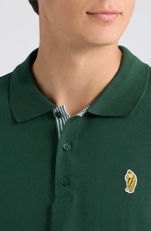 ROWING BLAZERS Pooh Hudson Long Sleeve Cotton Piqué Polo