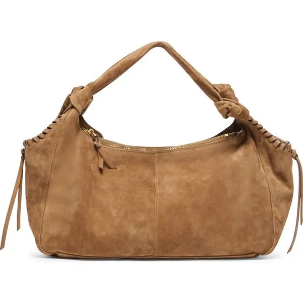 Dolce Vita Paola Suede Hobo - Dark Tan