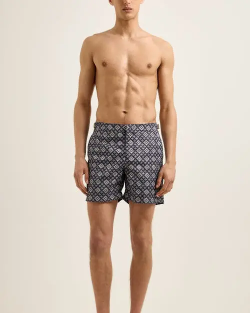 Orlebar Brown Bulldog Printed Mid-length Swim Shorts