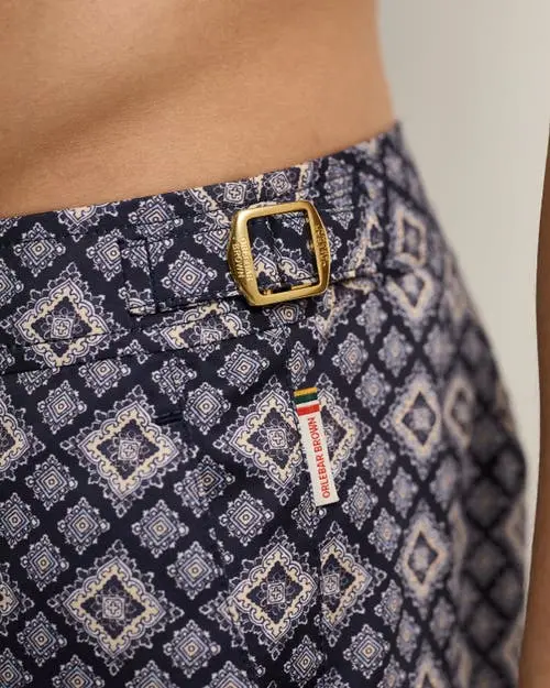 Orlebar Brown Bulldog Printed Mid-length Swim Shorts