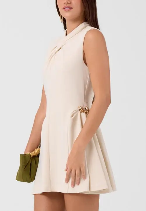 Rachel Rachel Roy Sloane Twist Neck Mini Dress