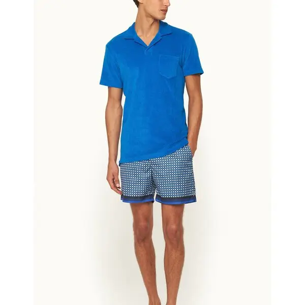 Orlebar Brown Terry Towelling Tailored Fit Towelling Polo Shirt