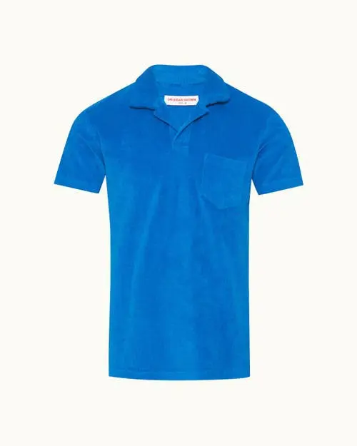 Orlebar Brown Terry Towelling Tailored Fit Towelling Polo Shirt