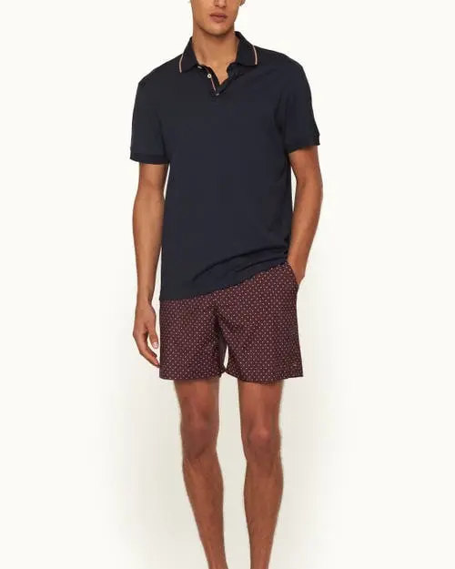 Orlebar Brown Dominic Cotton Classic-fit Polo Shirt - Night Iris