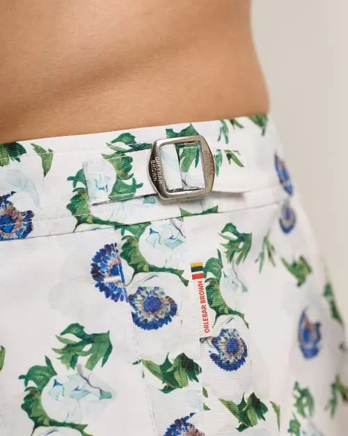 Orlebar Brown Setter Sarah Graham Coronaria Tailored-fit Swim Shorts - White Sand