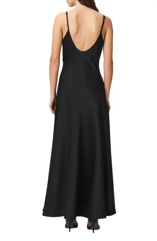 ALLSAINTS Irina Satin Maxi Slipdress - Black
