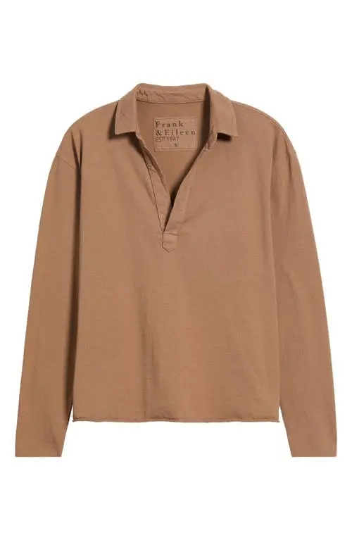 Frank & Eileen Patrick Popover Henley In Heritage Jersey - Chai