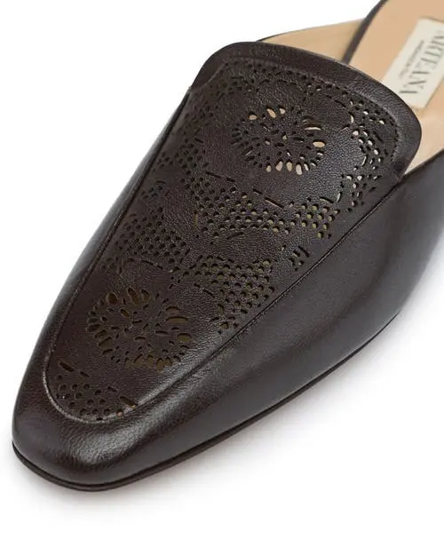 ARTEANA Thalia Flat Mule With Laser Cut Detailing