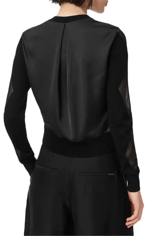 ALLSAINTS Bern Argyle Merino Wool Cardigan