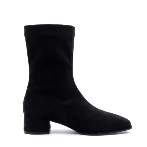 AMIE RAFA Massi Square-toe Sock Boot - Black