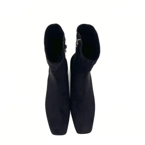 AMIE RAFA Massi Square-toe Sock Boot - Black