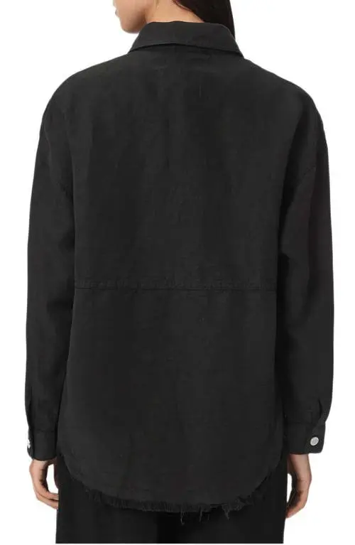 ALLSAINTS Hettie Linen Blend Shacket