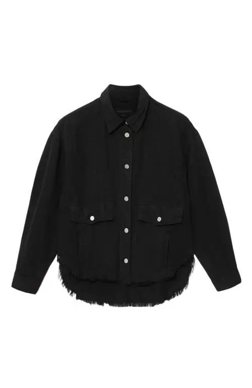 ALLSAINTS Hettie Linen Blend Shacket