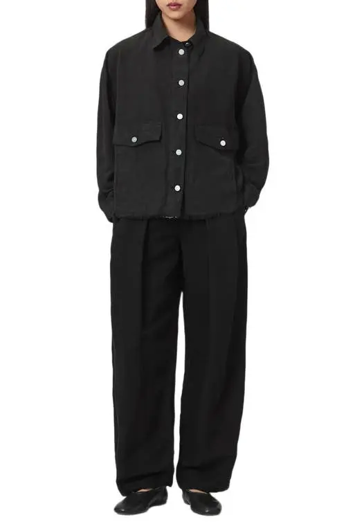 ALLSAINTS Hettie Linen Blend Shacket