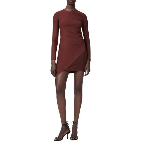 ALLSAINTS Riley Minidress - Burnt Red