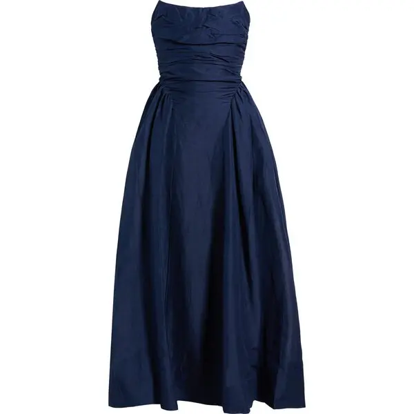 Shona Joy Celeste Strapless Gown - Midnight