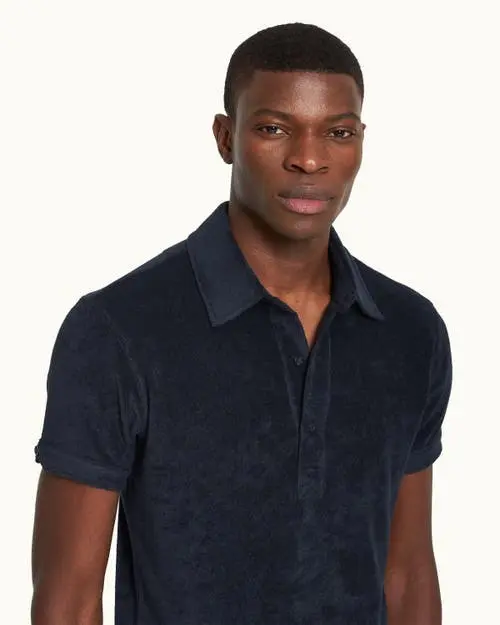 Orlebar Brown Sebastian Towelling Tailored-fit Polo Shirt