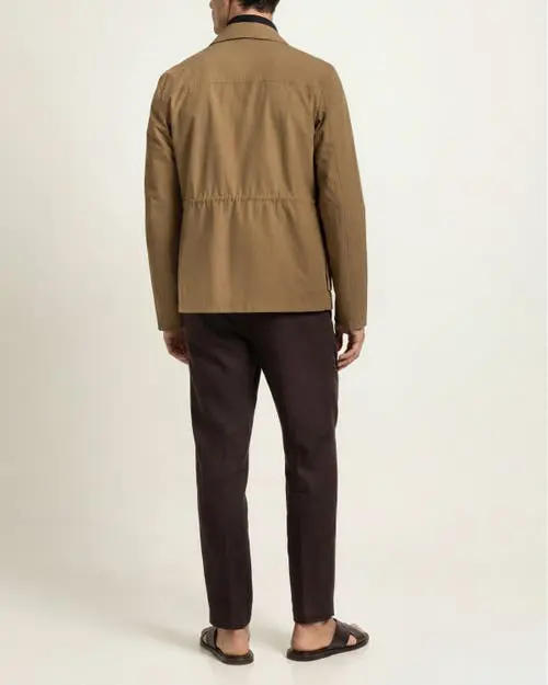 Orlebar Brown Dwight Tailored Field Jacket In Water-repellent Organic Cotton