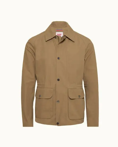 Orlebar Brown Dwight Tailored Field Jacket In Water-repellent Organic Cotton