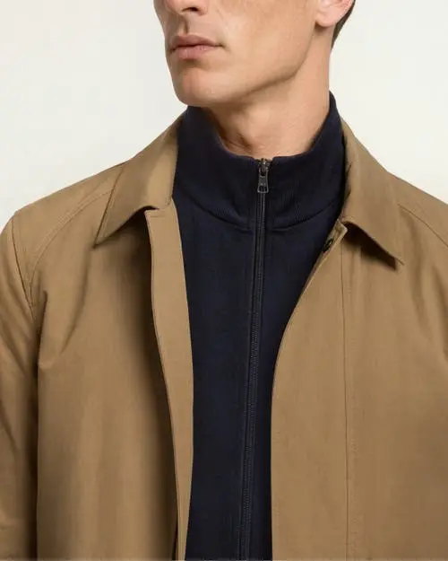 Orlebar Brown Dwight Tailored Field Jacket In Water-repellent Organic Cotton
