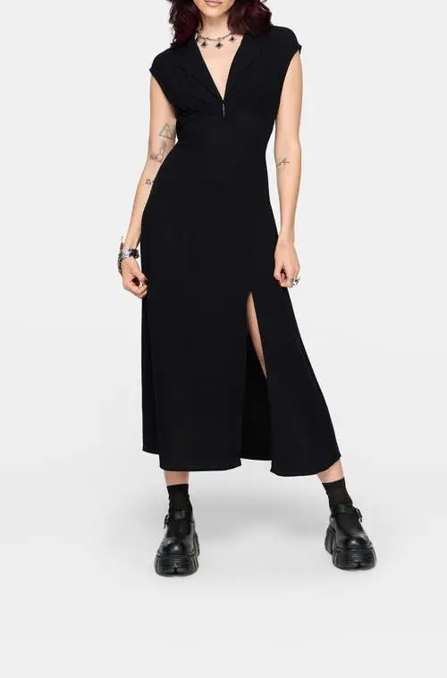 DISTURBIA Kirya Tie-back Midi Dress