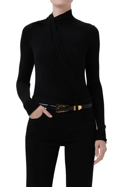 Citizens Of Humanity Sculptural Long Sleeve Bodysuit - Black