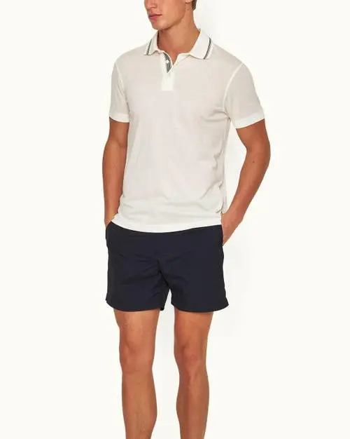 Orlebar Brown Dominic Tipping Polo Shirt - White Sand