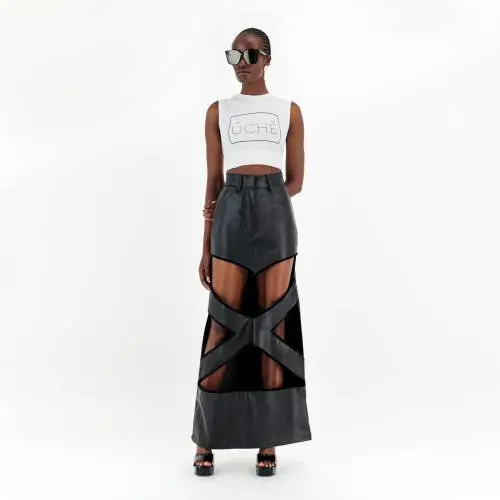 UCHÈ X Cut-out Maxi Skirt