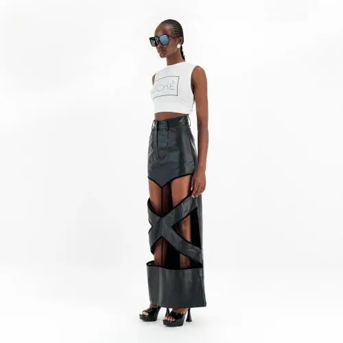 UCHÈ X Cut-out Maxi Skirt