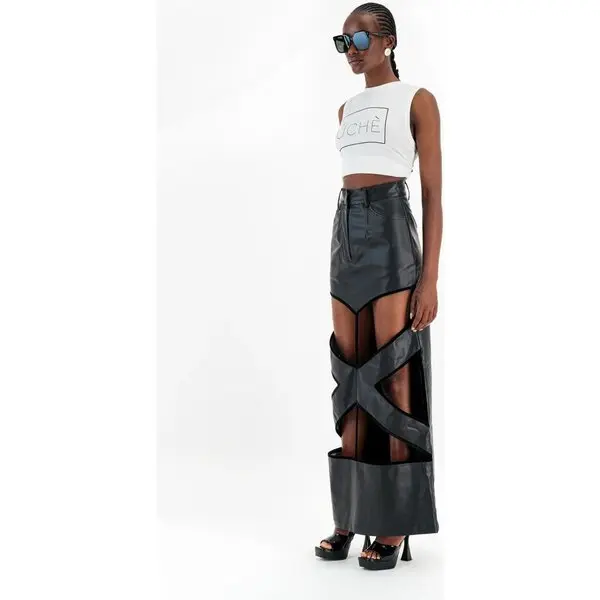 UCHÈ X Cut-out Maxi Skirt