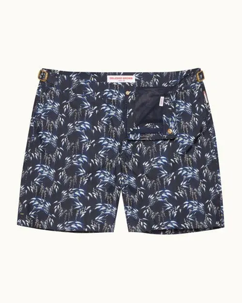 Orlebar Brown Bulldog Exclusive-print Mid-length Swim Shorts - Night Iris