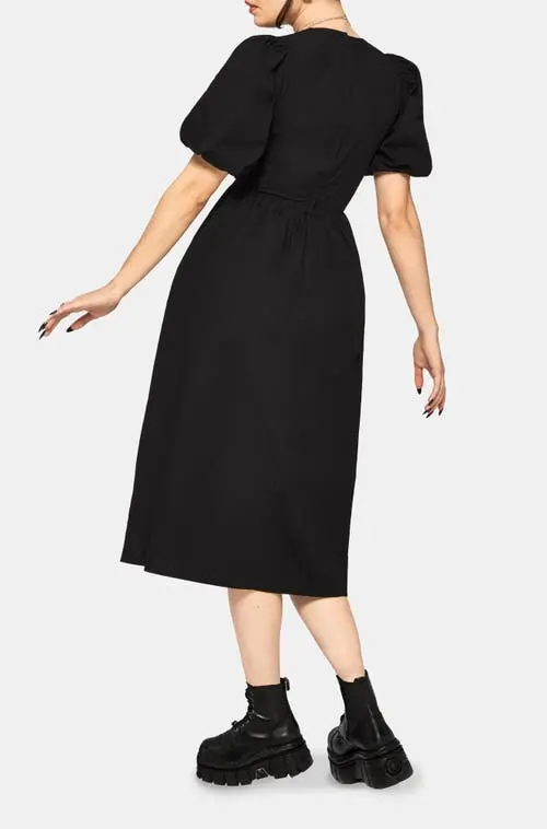 DISTURBIA Fleux Phoenix Wrap Midi Dress