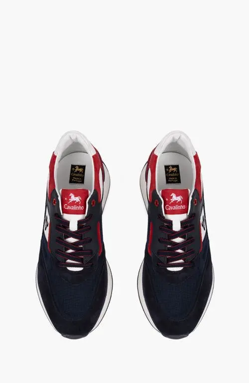CAVALINHO Paneled Leather And Suede Sneakers With Layered Sole