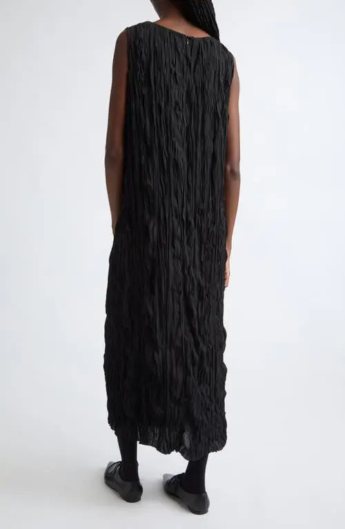 MERUERT TOLEGEN Broomstick Pleat Georgette Column Dress
